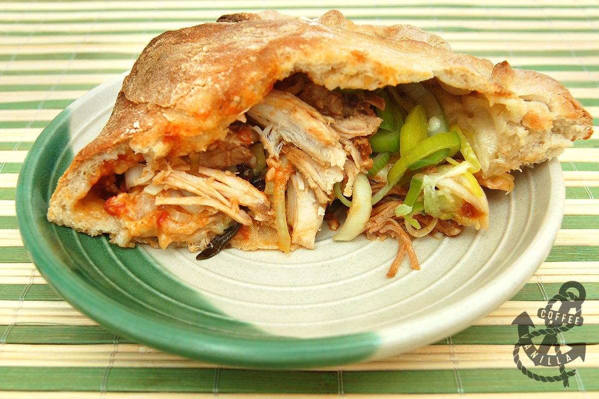 Leftover Turkey & Leek Calzone » Coffee & Vanilla