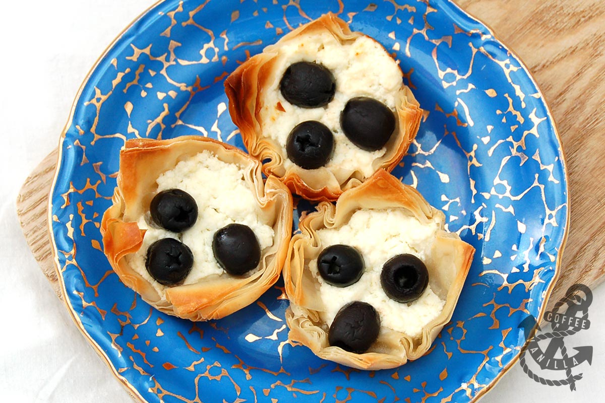 Filo Pastry Nests with Feta Cheese & Black Olives » Coffee & Vanilla