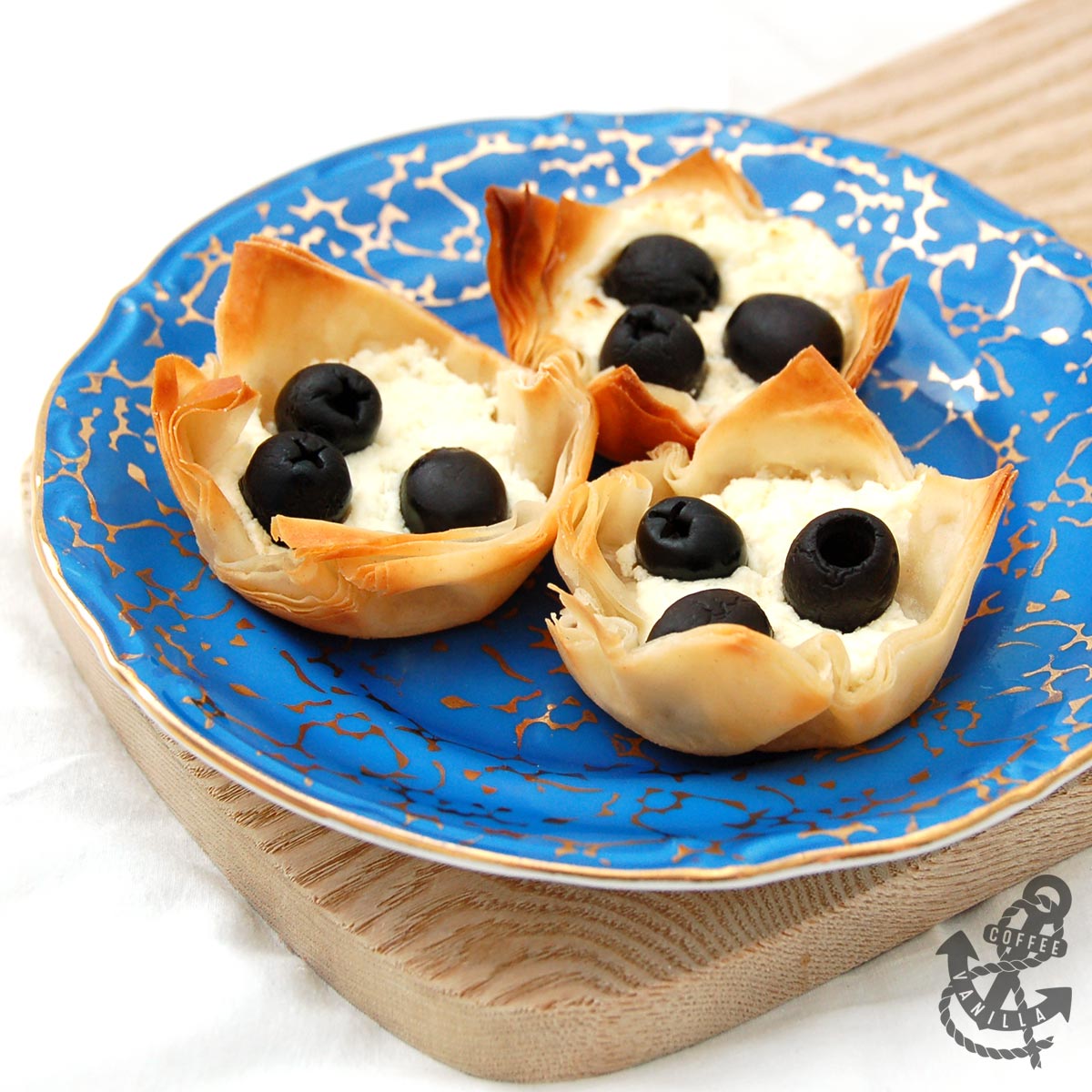 Filo Pastry Nests with Feta Cheese & Black Olives » Coffee & Vanilla