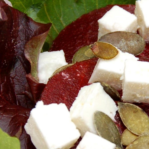 Beetroot Salad with Rocket Leaves, Toasted Pumpkin Seeds and Feta ...