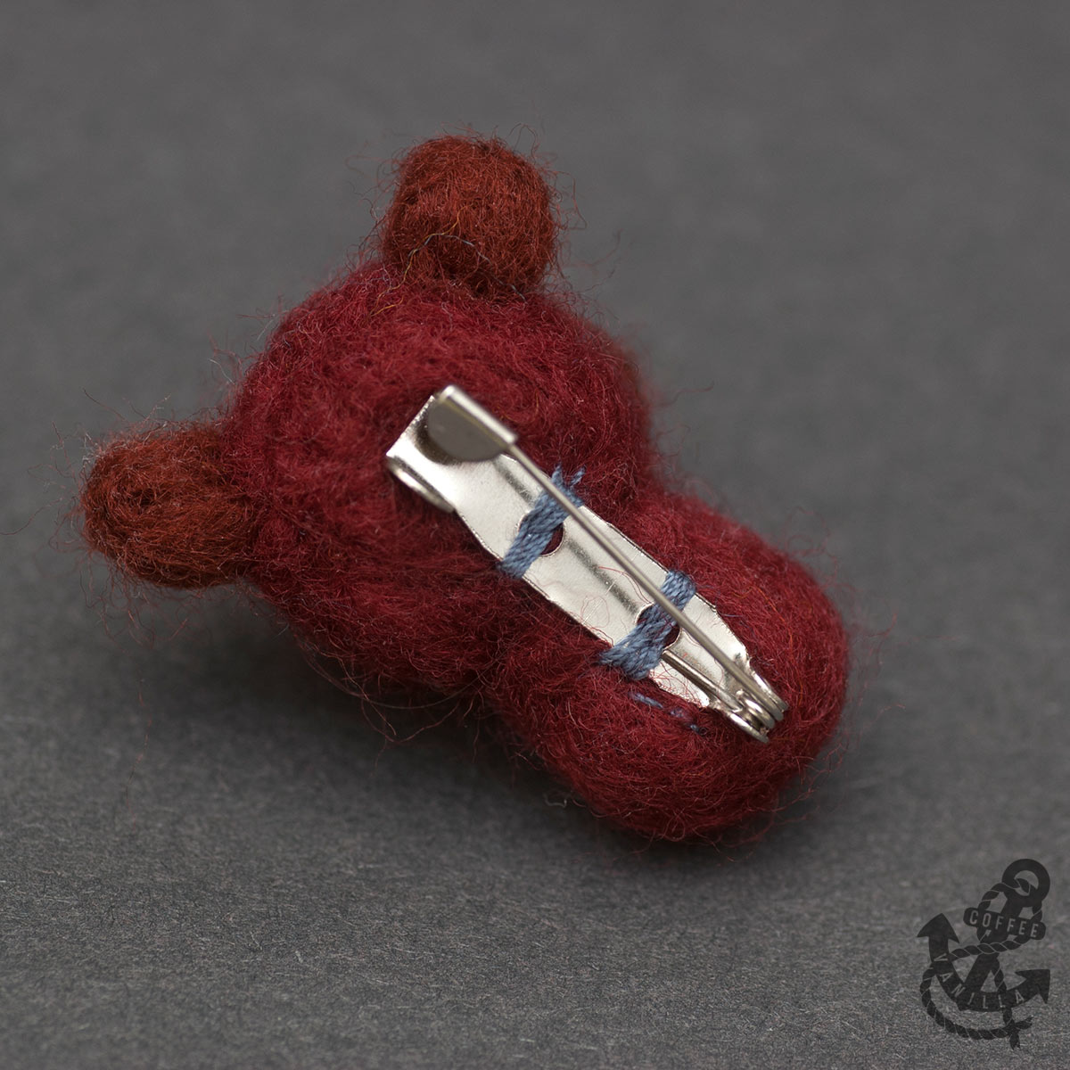 Miniature Dry Felted Hamster Brooches » Coffee & Vanilla