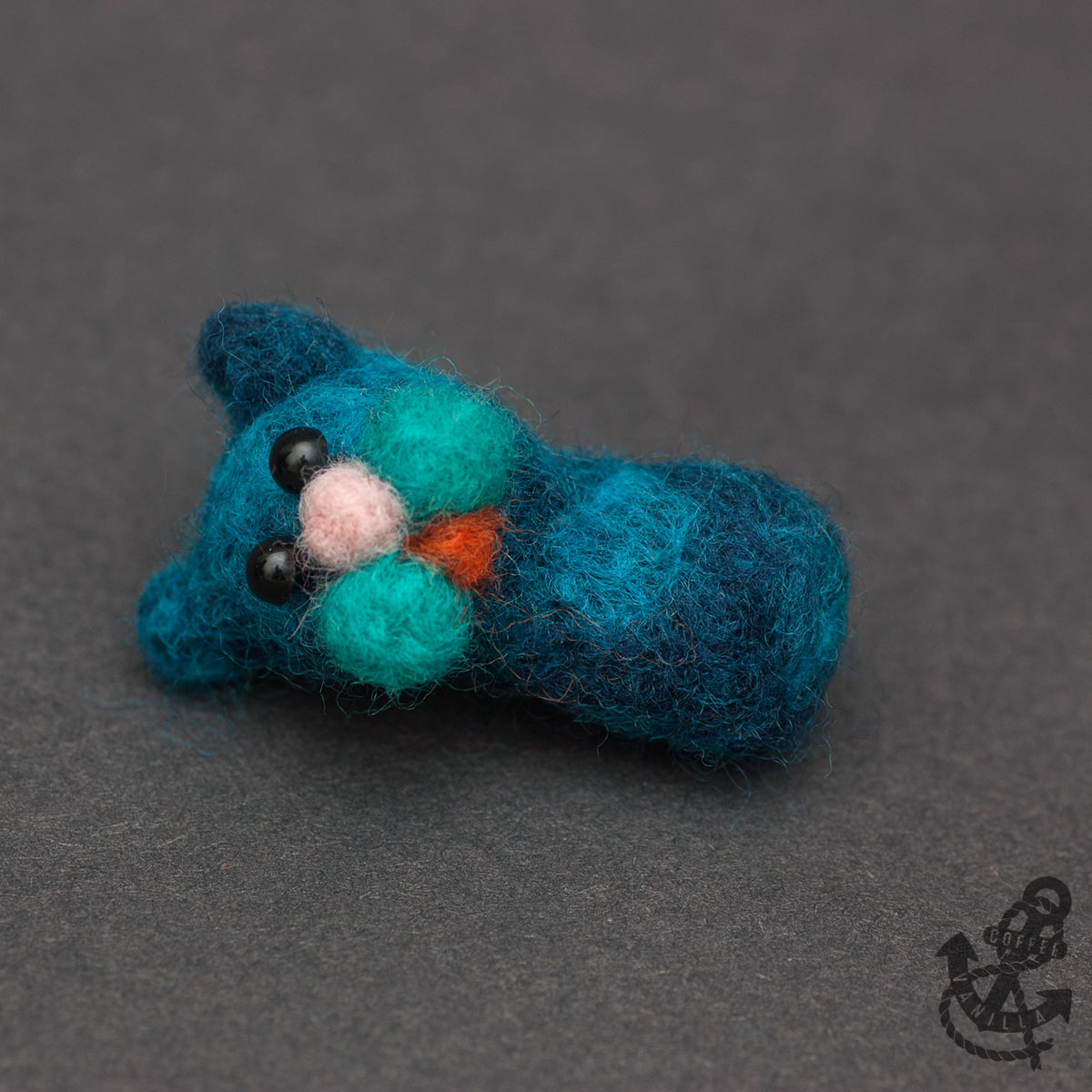 Miniature Dry Felted Hamster Brooches » Coffee & Vanilla