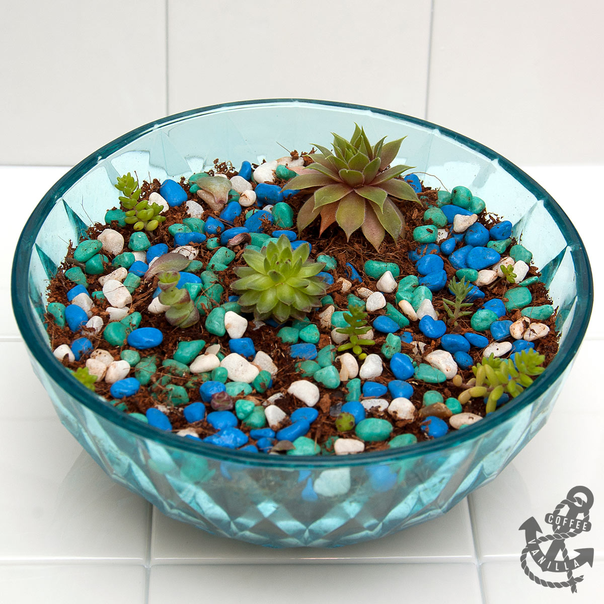Aqua Blue, Teal & Golden Sand En Suite - Home Decor Theme » Coffee ...