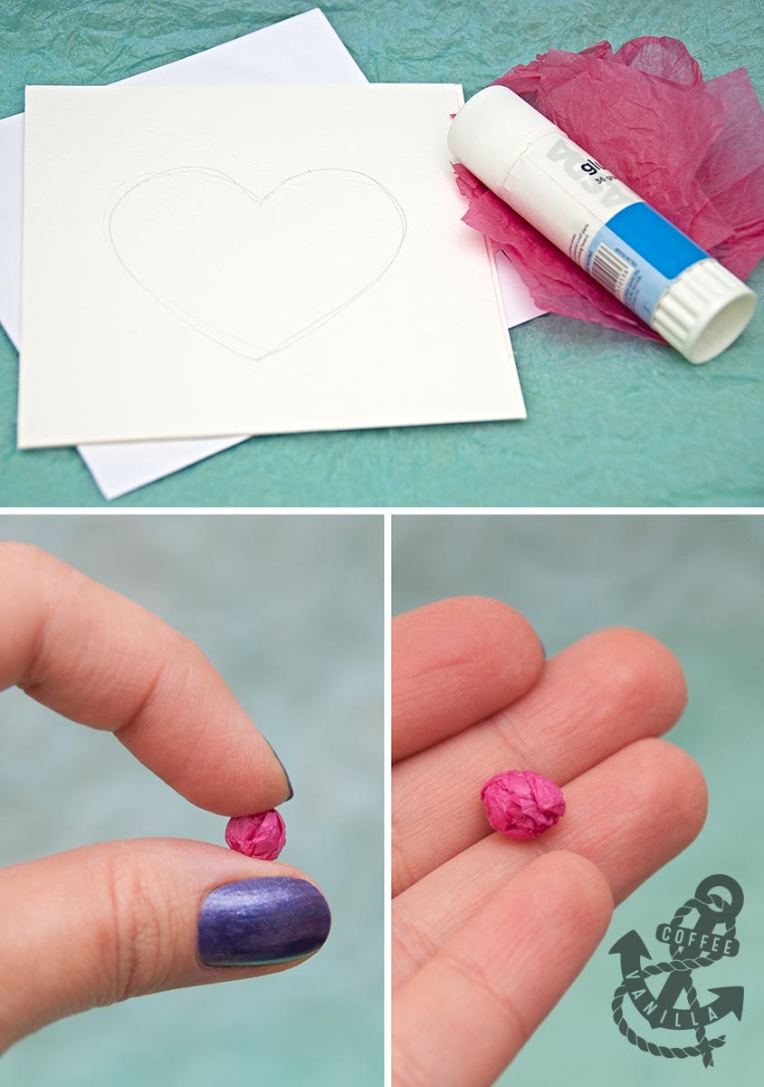 DIY Tissue Paper Cards for Valentine's Day, Mother's Day & Other ...