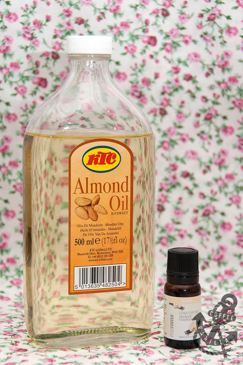 Two Ingredient Home-made Sweet Almond & Vanilla Body Oil for Dry Skin ...