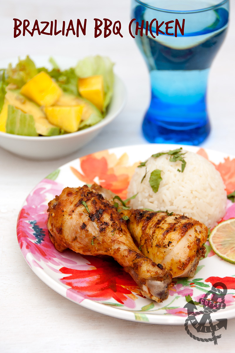 Oven Baked Brazilian BBQ Chicken with Coconut Rice, Mango & Avocado ...