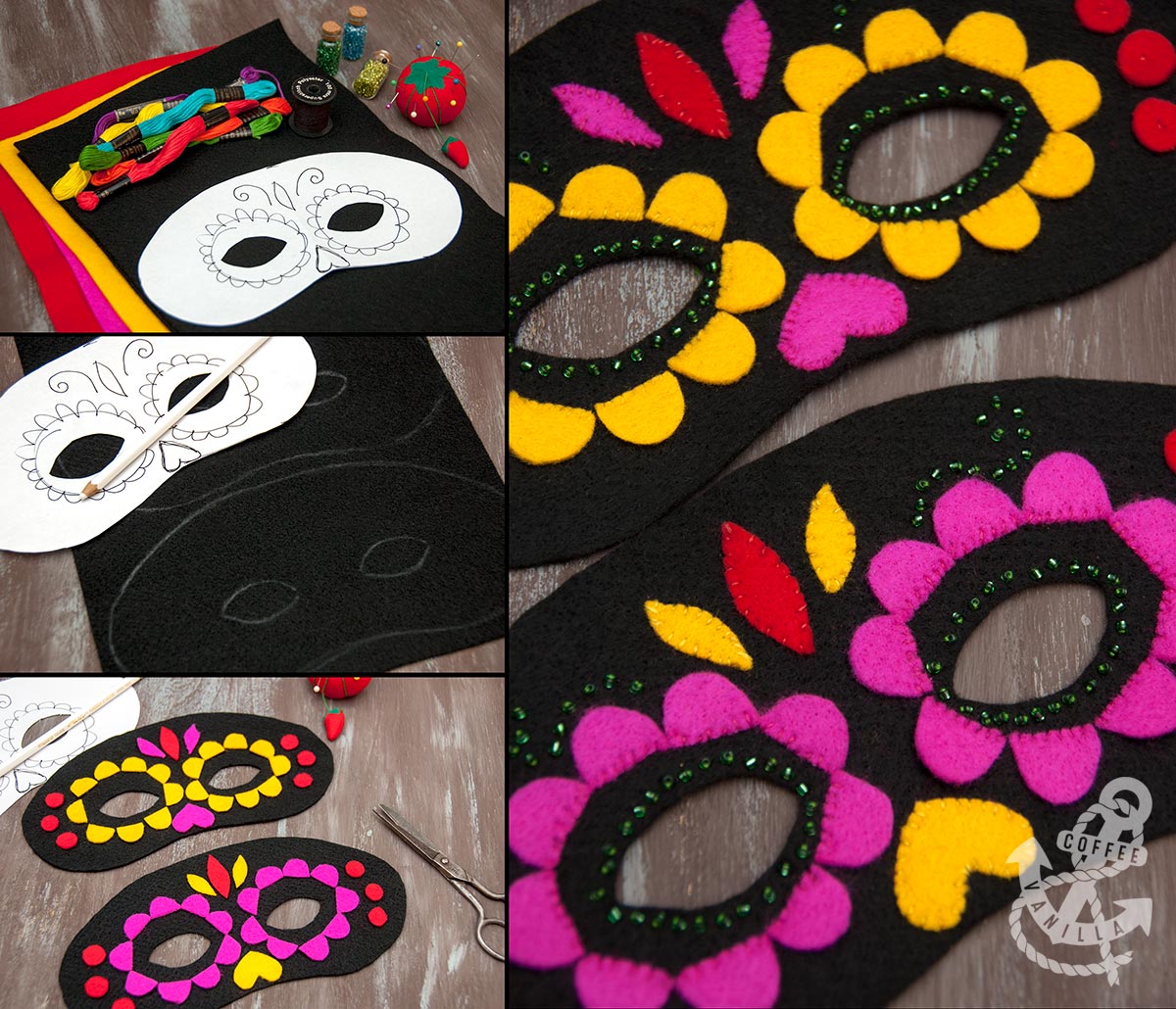 Dia de los Muertos / Day of the Dead Mask DIY & Fancy Dress Outfit for ...