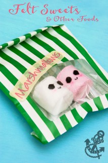 Cute Felt Sweets & Other Foods » Coffee & Vanilla