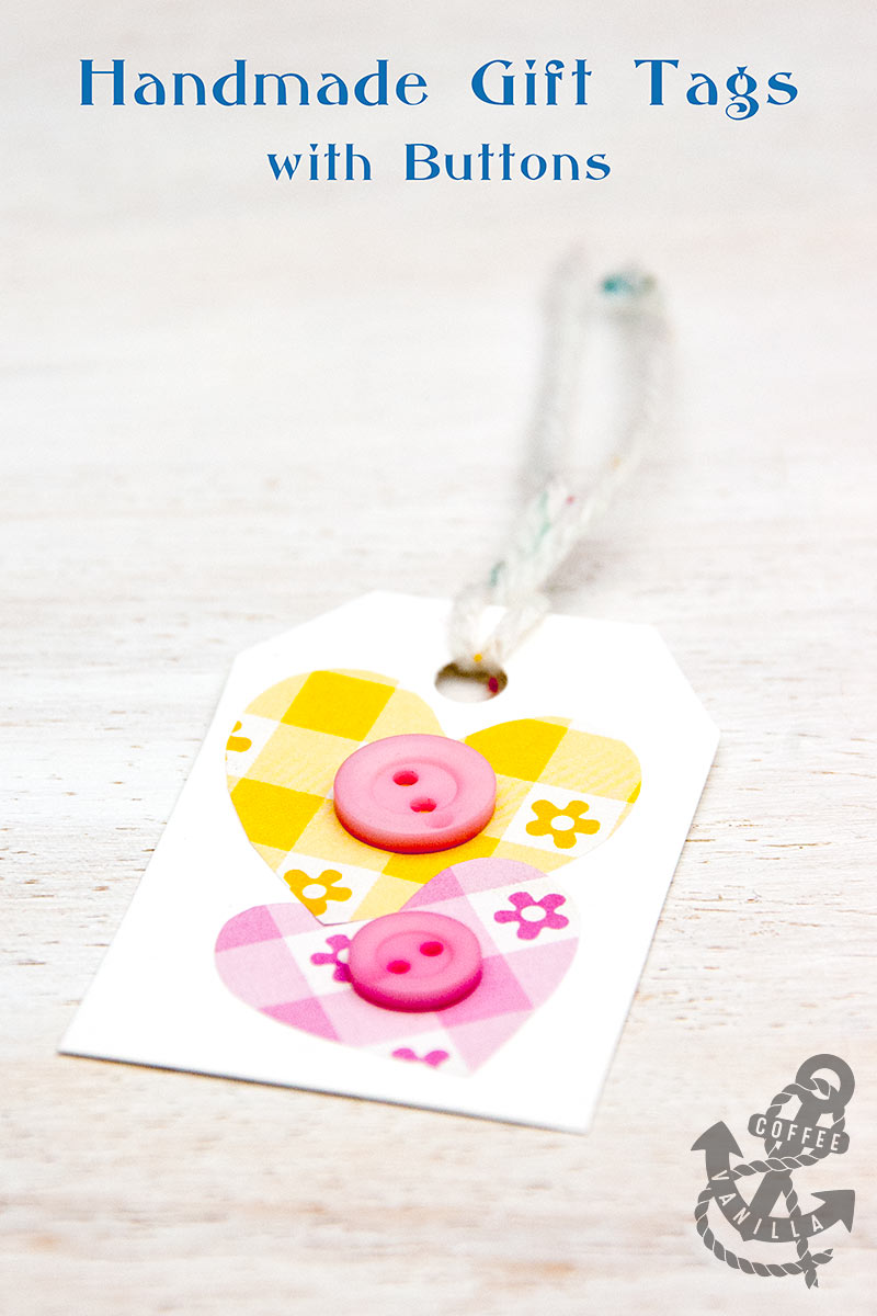 Handmade Gift Tags with Buttons » Coffee & Vanilla