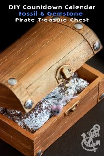 DIY Countdown Calendar - Fossil & Gemstone Pirate Treasure Chest ...