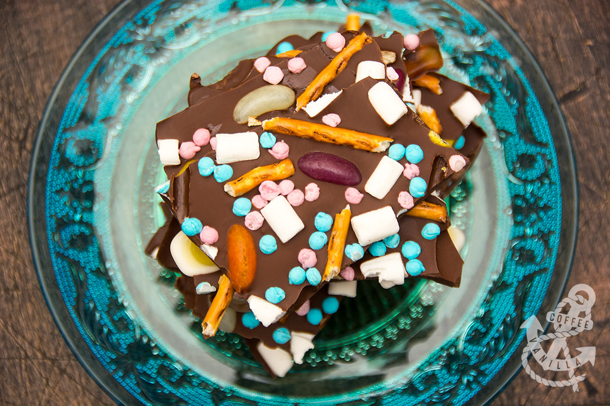 Chocolate Bark with Leftover Sweets » Coffee & Vanilla