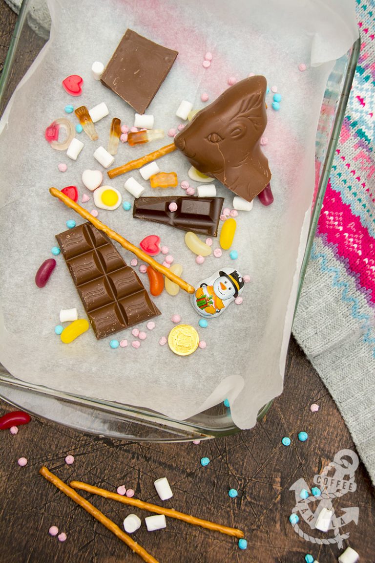 Chocolate Bark with Leftover Sweets » Coffee & Vanilla
