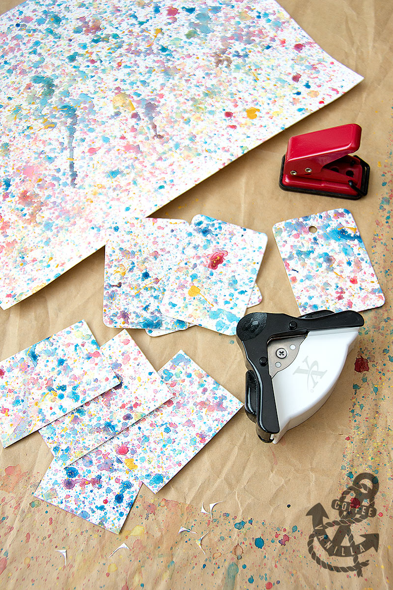 Colourful Watercolour Splash Gift Tags & Note Cards » Coffee & Vanilla